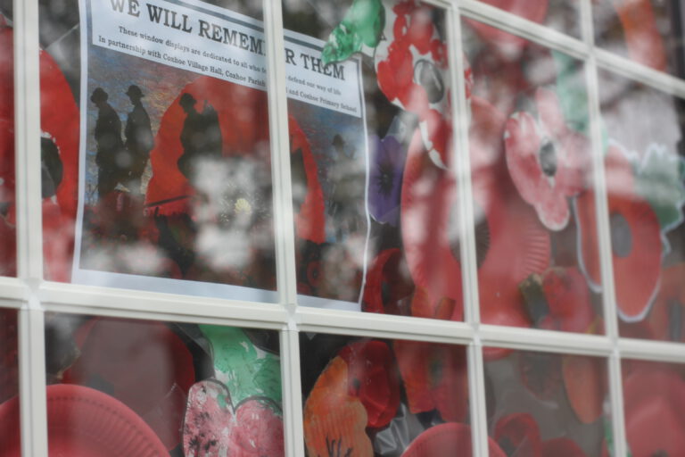 Have you seen our Remembrance Day window display | Coxhoe Village Hall